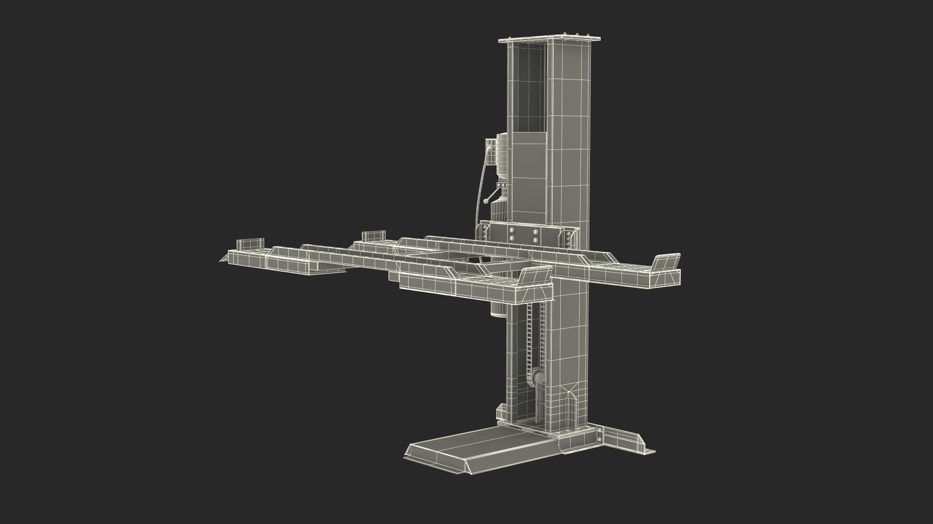 3D Single Post Car Storage Hoist Model - TurboSquid 2230552