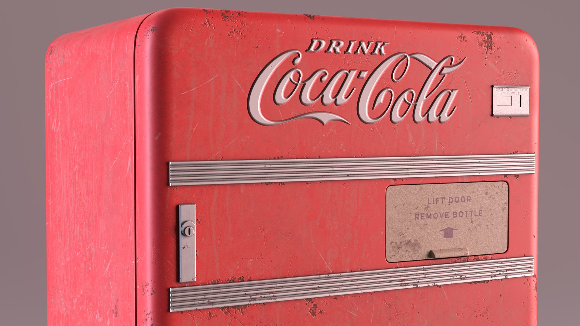 Coca Cola Retro Vending Machine Old 3D Model - TurboSquid 2127795