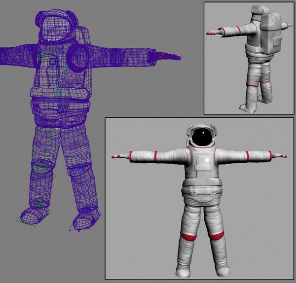 nasa astronaut suit 3d model