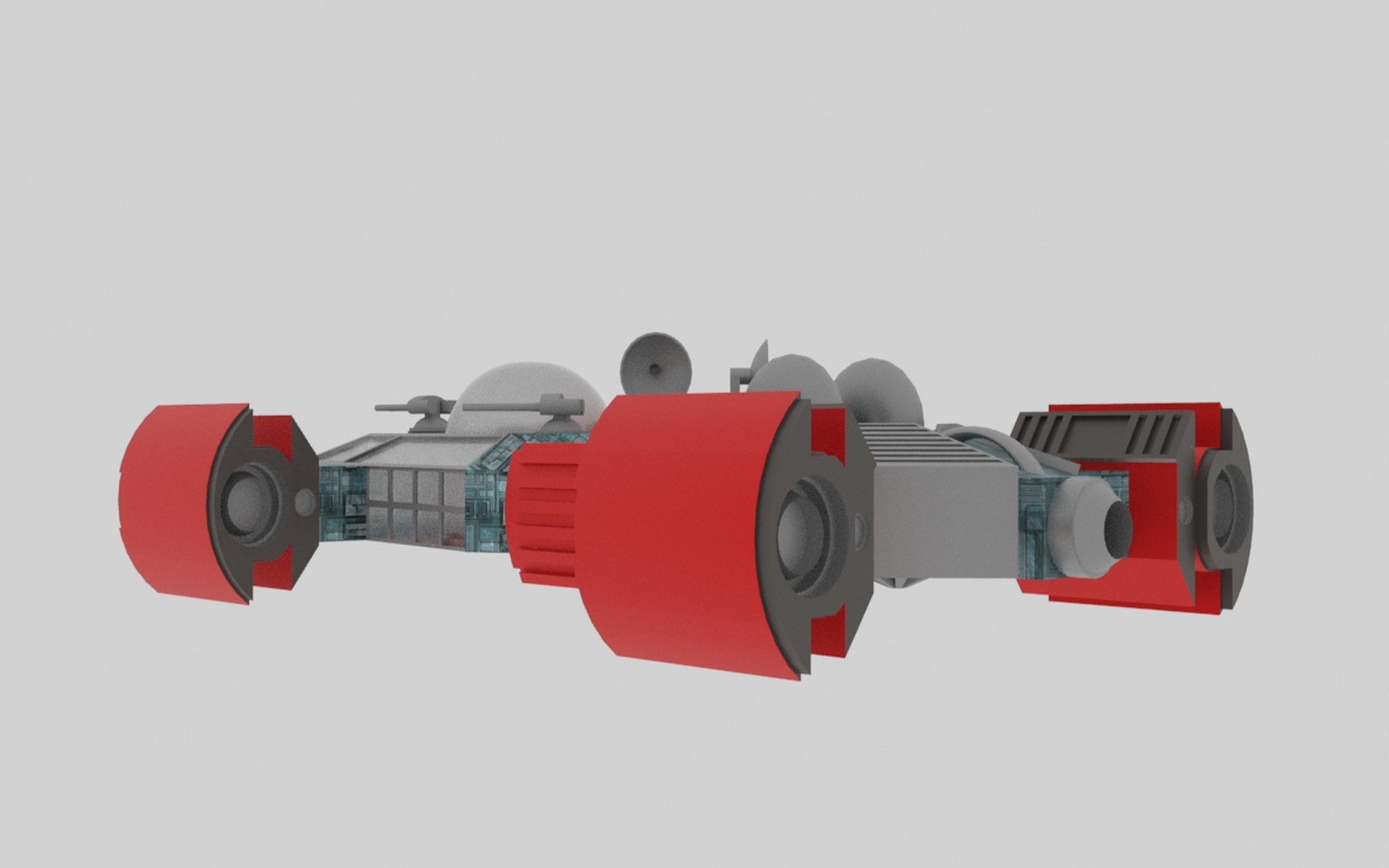 Space - T Spaceship 3D model - TurboSquid 1811806