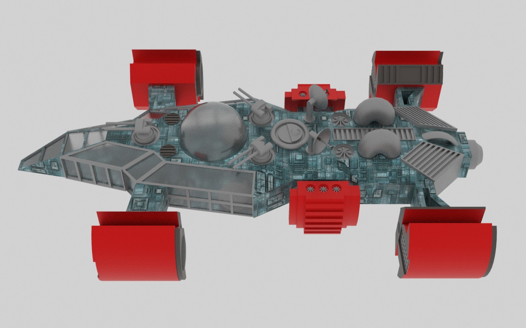 Space - T Spaceship 3D model - TurboSquid 1811806