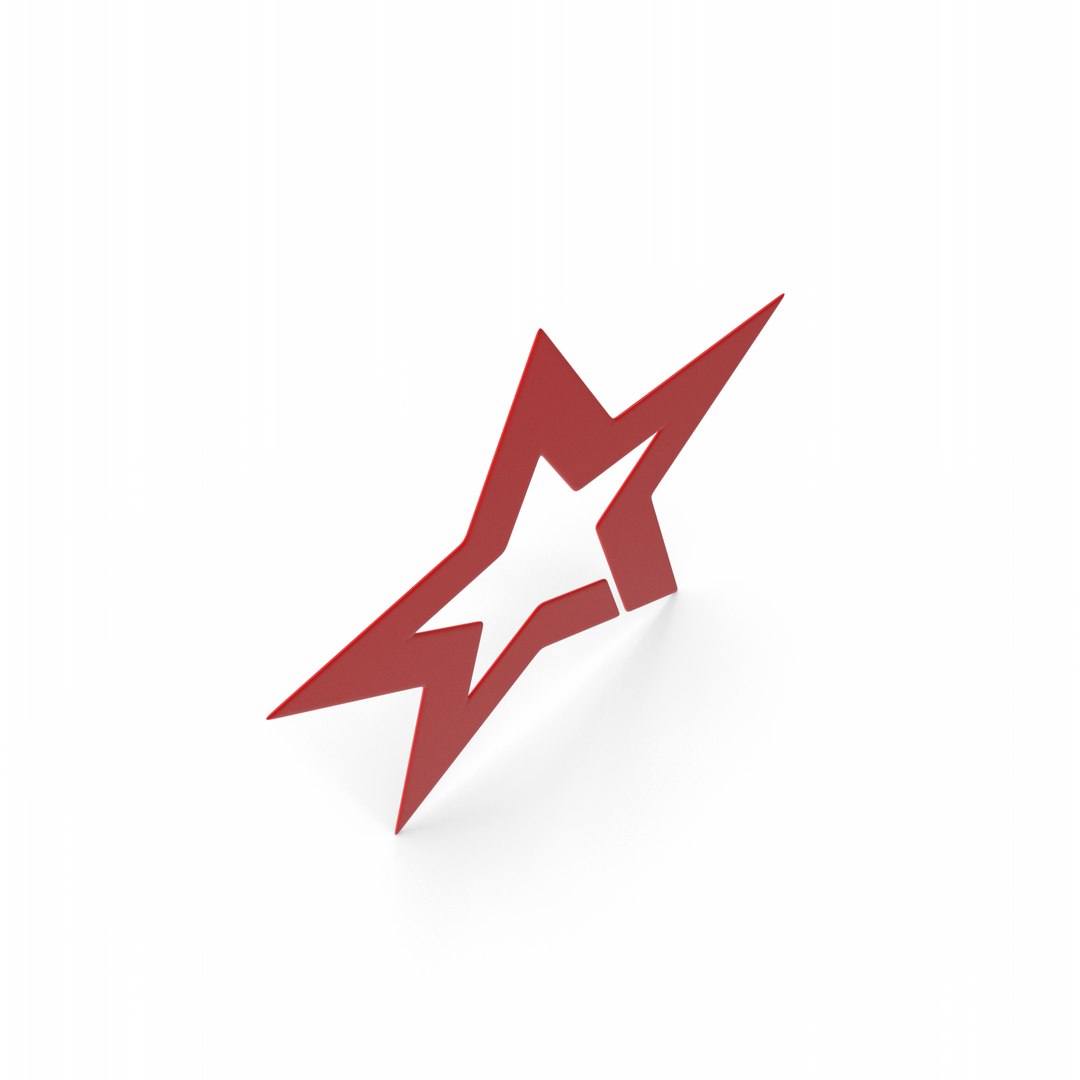 Red Star Ribbon 3D Model - TurboSquid 2036477