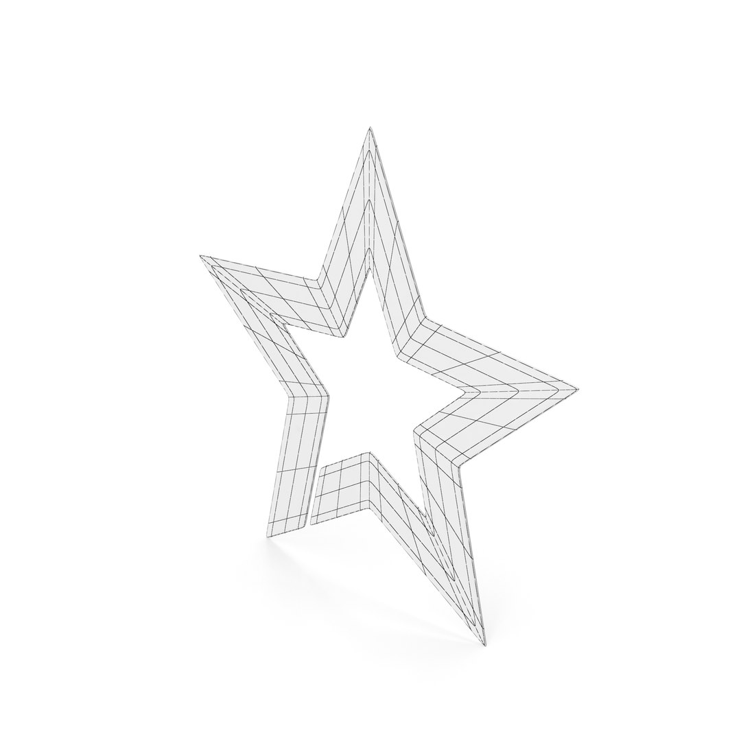 Red Star Ribbon 3D Model - TurboSquid 2036477