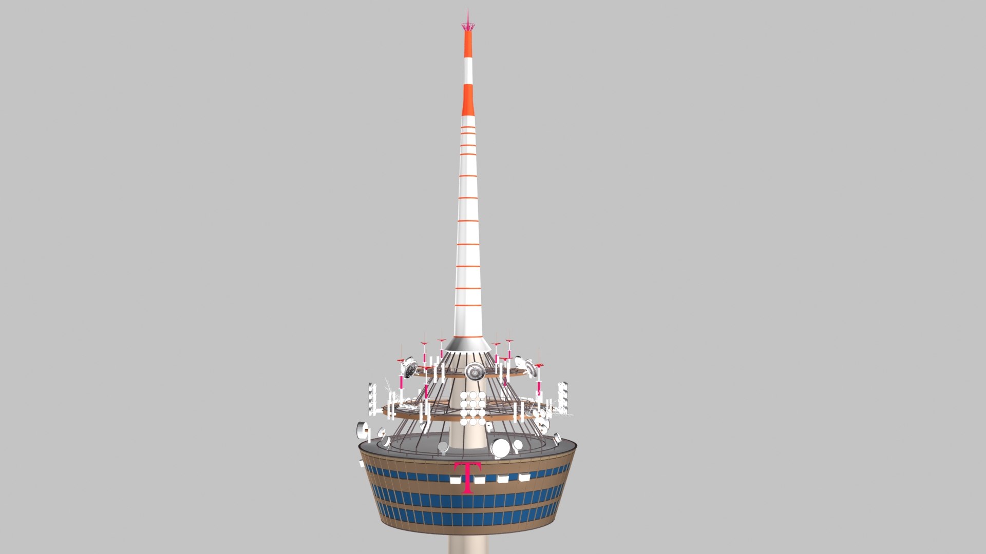 3D Colonius Broadcasting Tower Model - TurboSquid 1488381