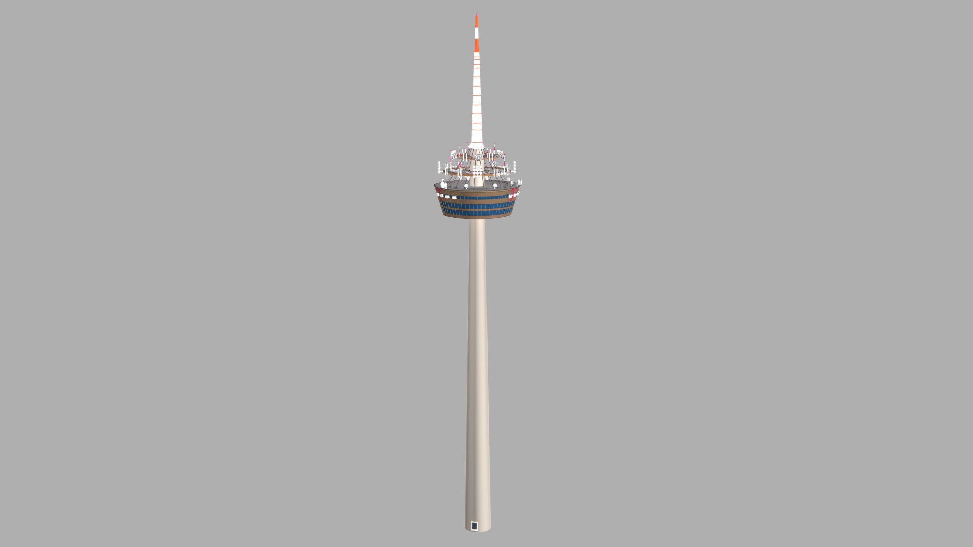 3D Colonius Broadcasting Tower Model - TurboSquid 1488381