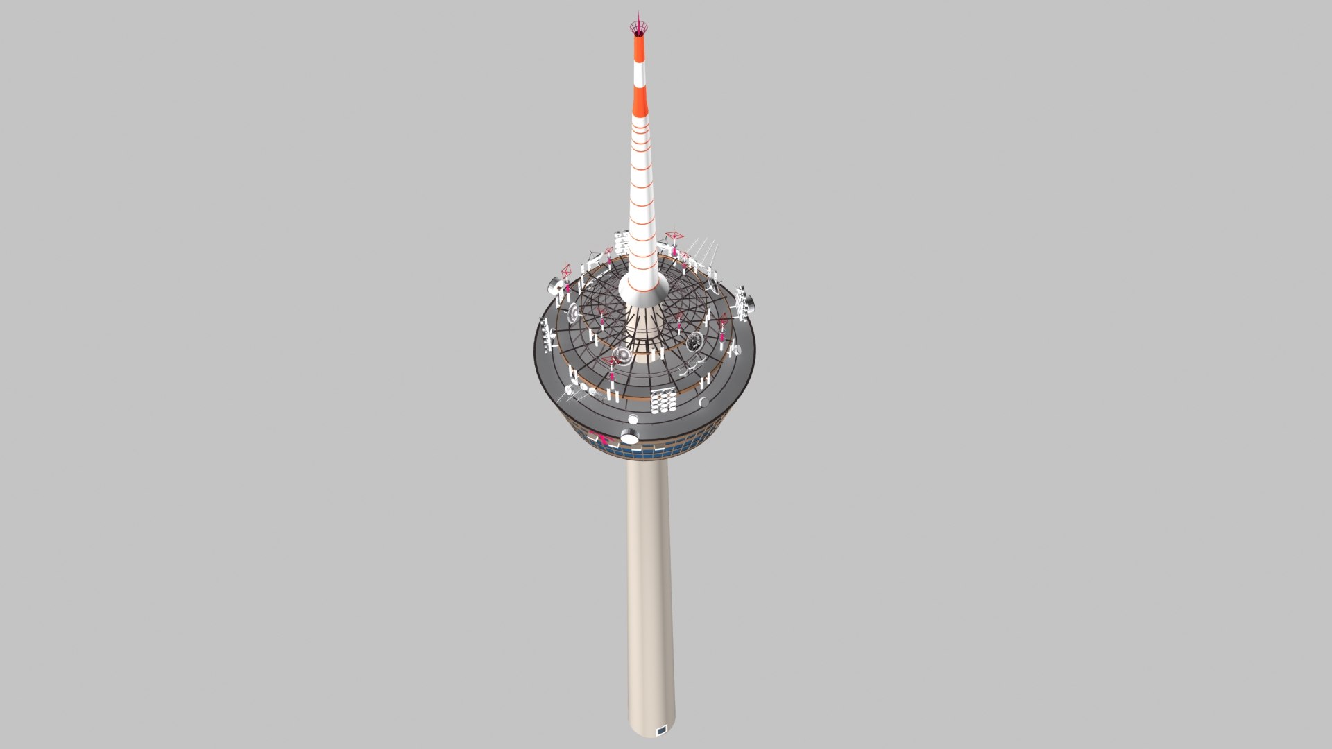 3D Colonius Broadcasting Tower Model - TurboSquid 1488381
