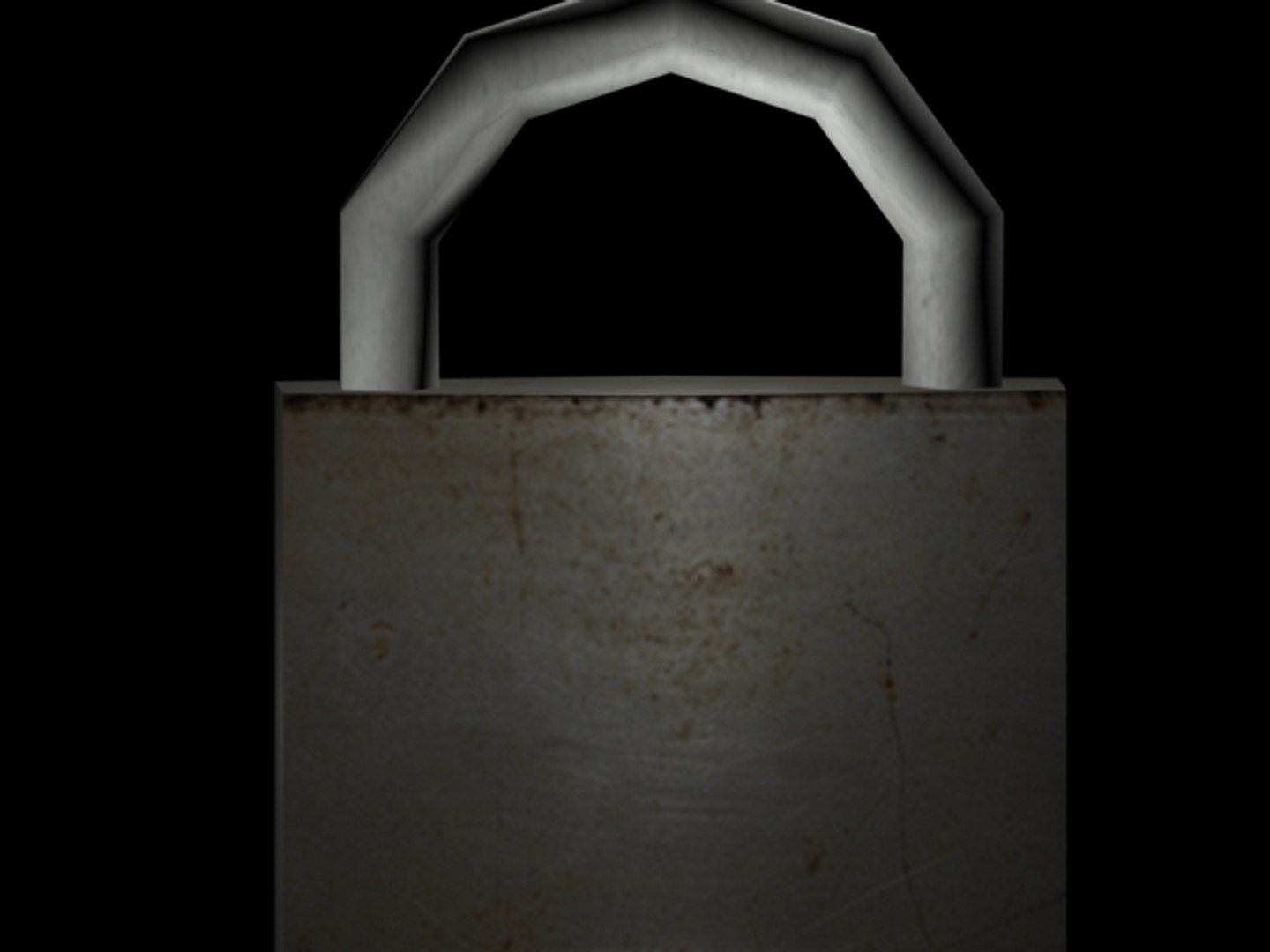 Free Rusty Lock 3d Model