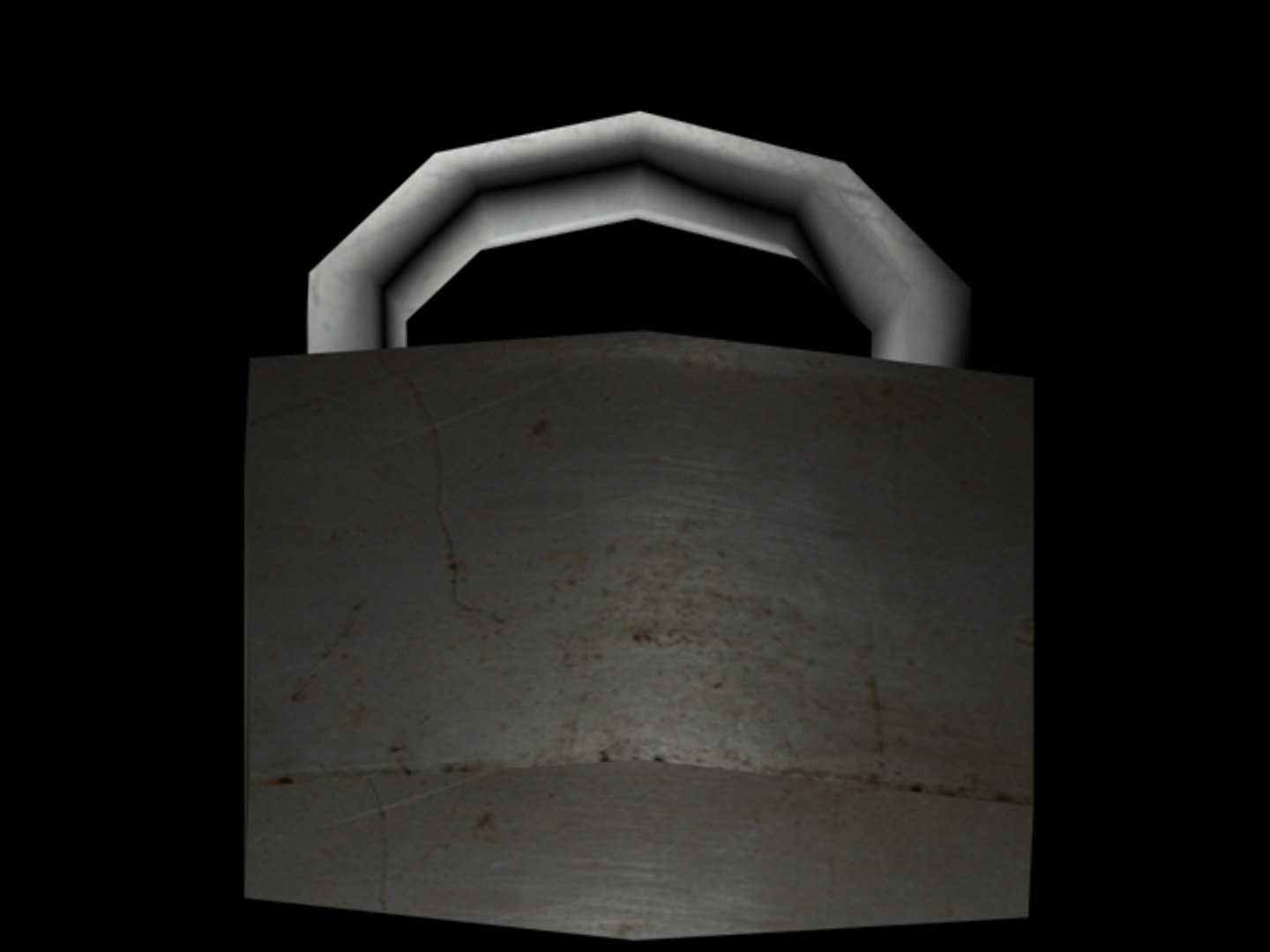 Free Rusty Lock 3d Model