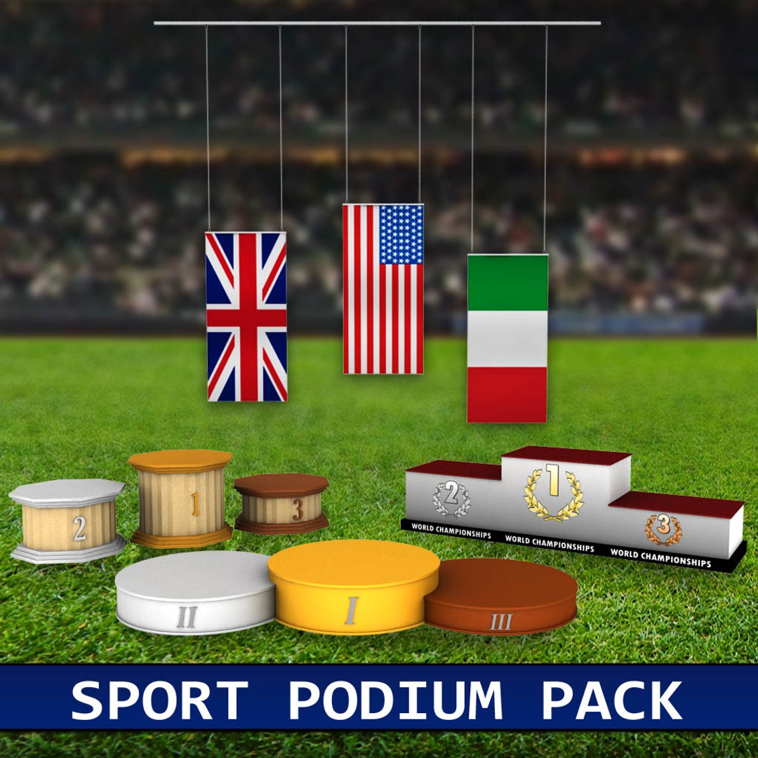 3d Model Pack Sport Podium