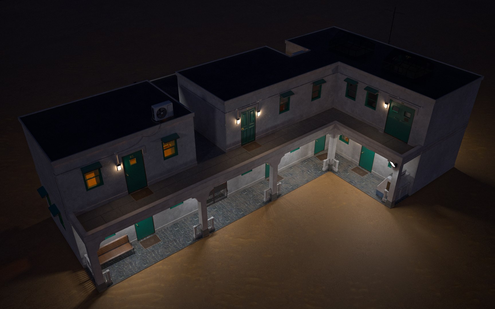 3d model motel