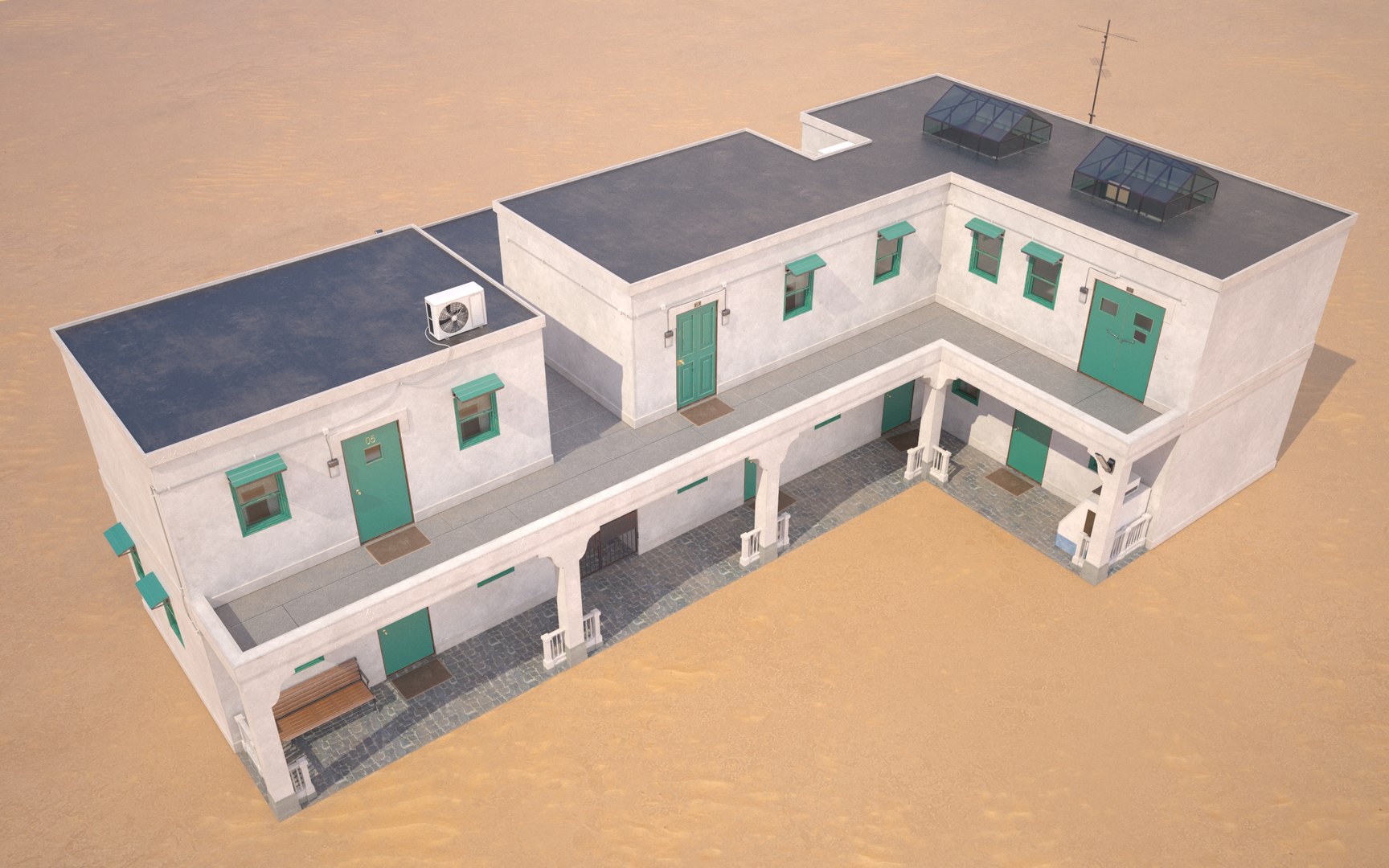 3d model motel