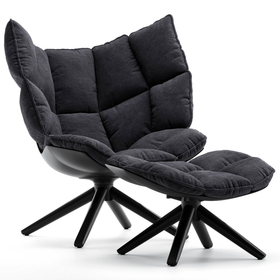 3D Armchair BB Italia Husk H1G H2G H3G HP4 - TurboSquid 1726887
