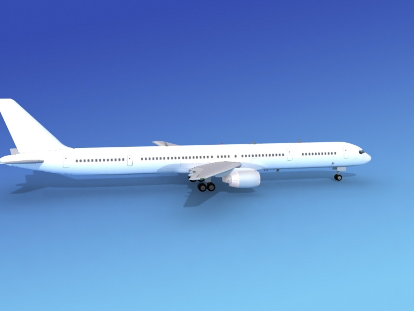 Airline Boeing 757 757-300 3d Model
