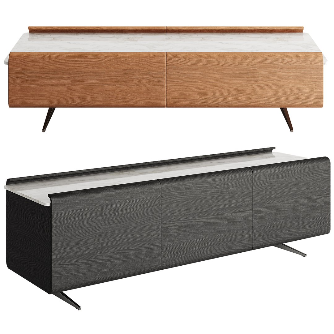 Flexform Earl Cabinet 3D Model - TurboSquid 2006248