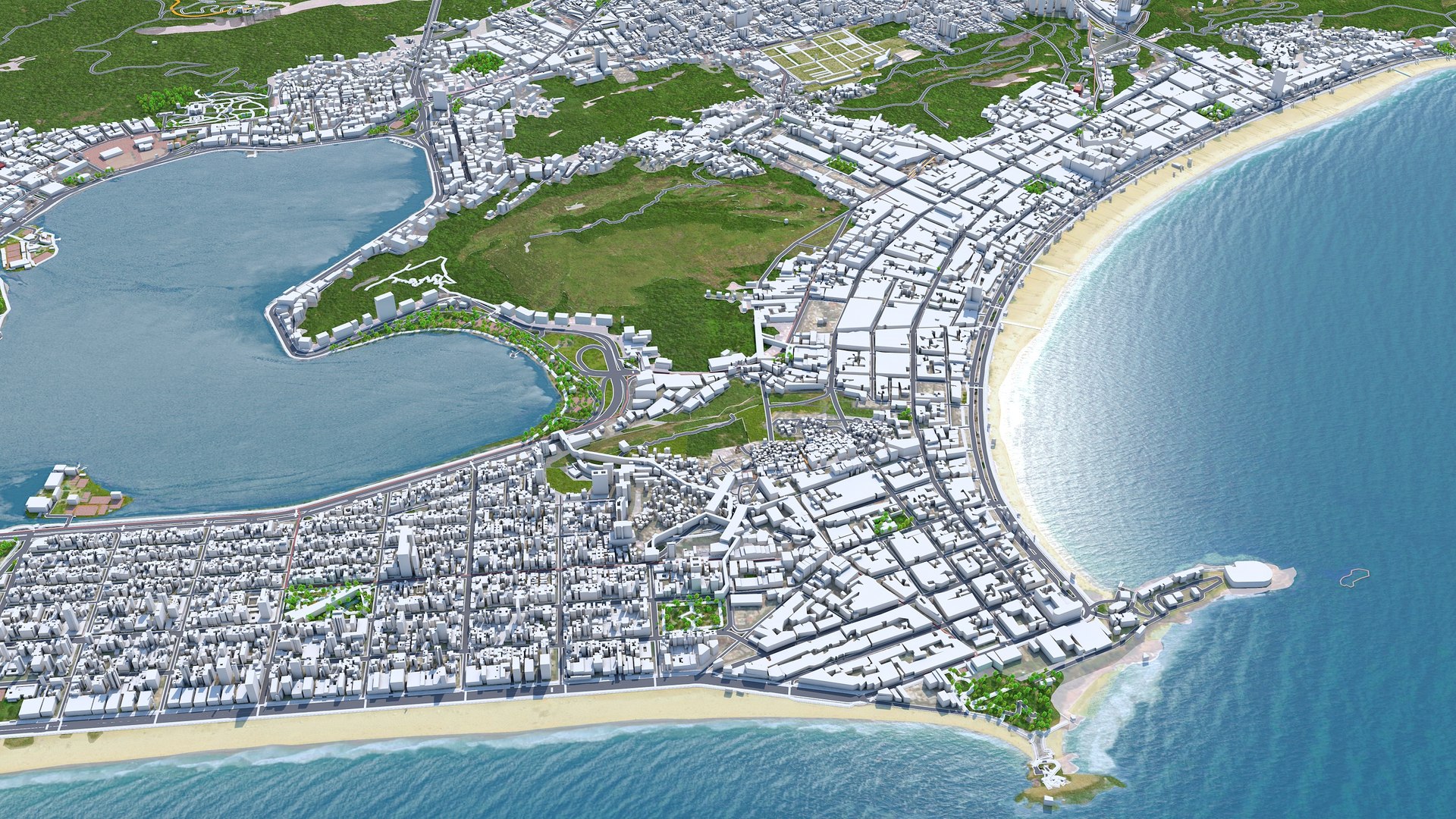 3D Rio De Janeiro Downtown Brazil Model - TurboSquid 1927271