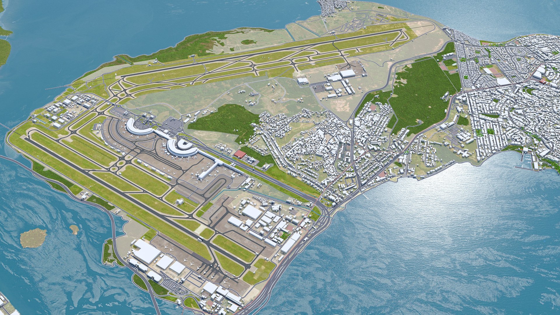 3D Rio De Janeiro Downtown Brazil Model - TurboSquid 1927271