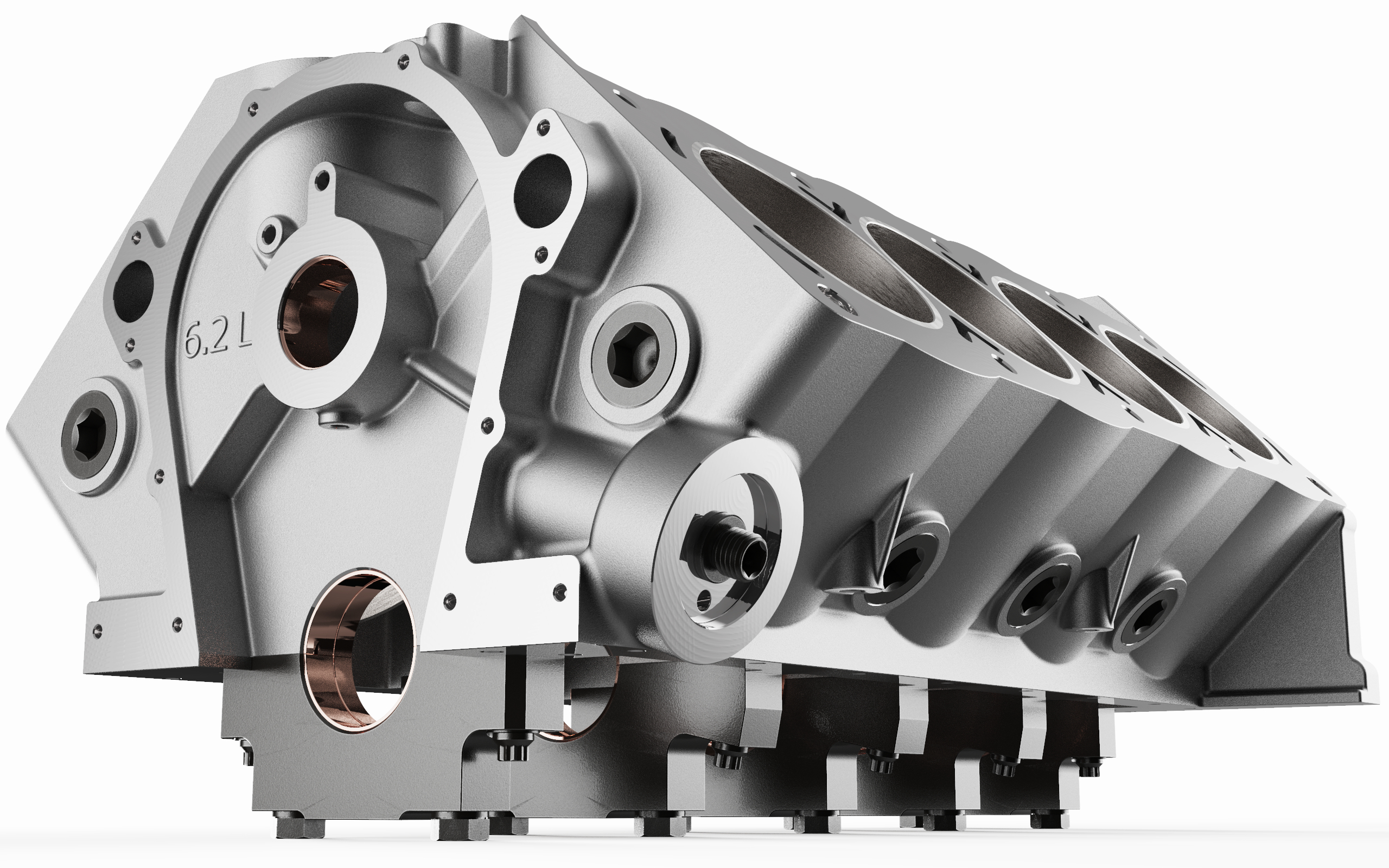 modelo 3d Bloque de motor V8 - TurboSquid 1528886