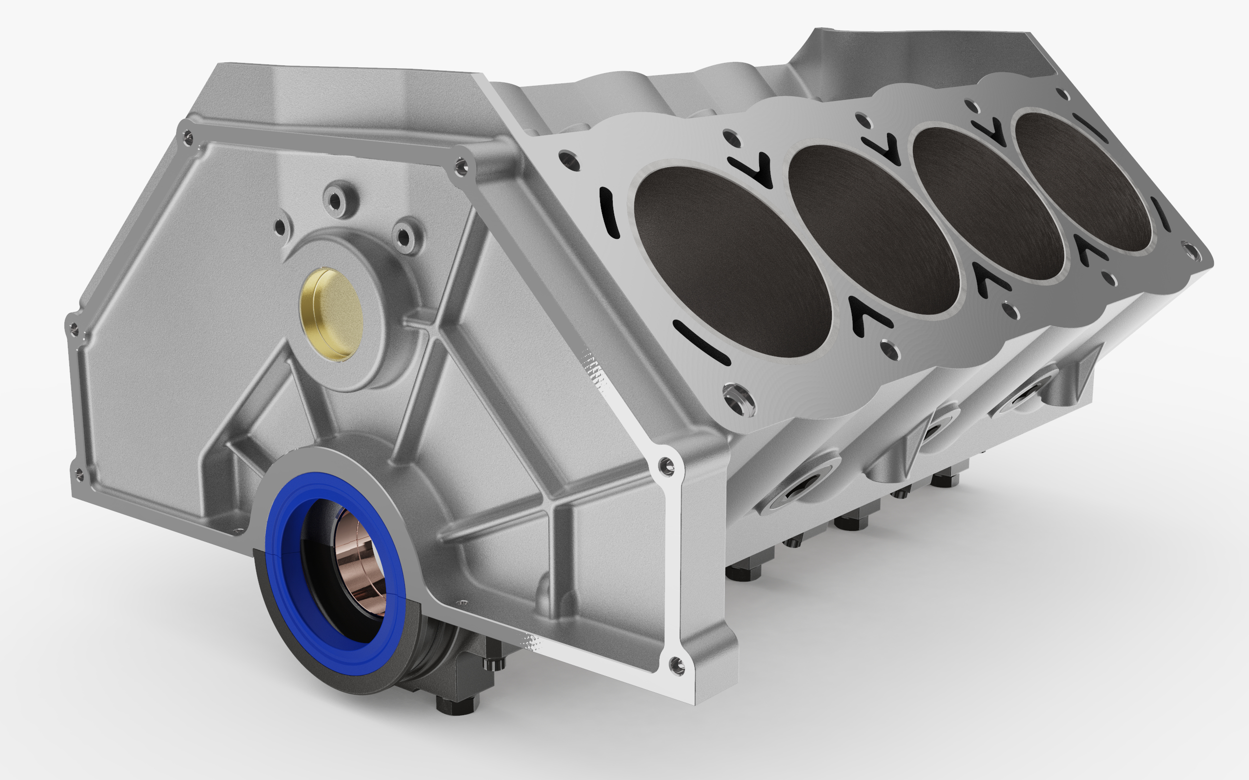 modelo 3d Bloque de motor V8 - TurboSquid 1528886