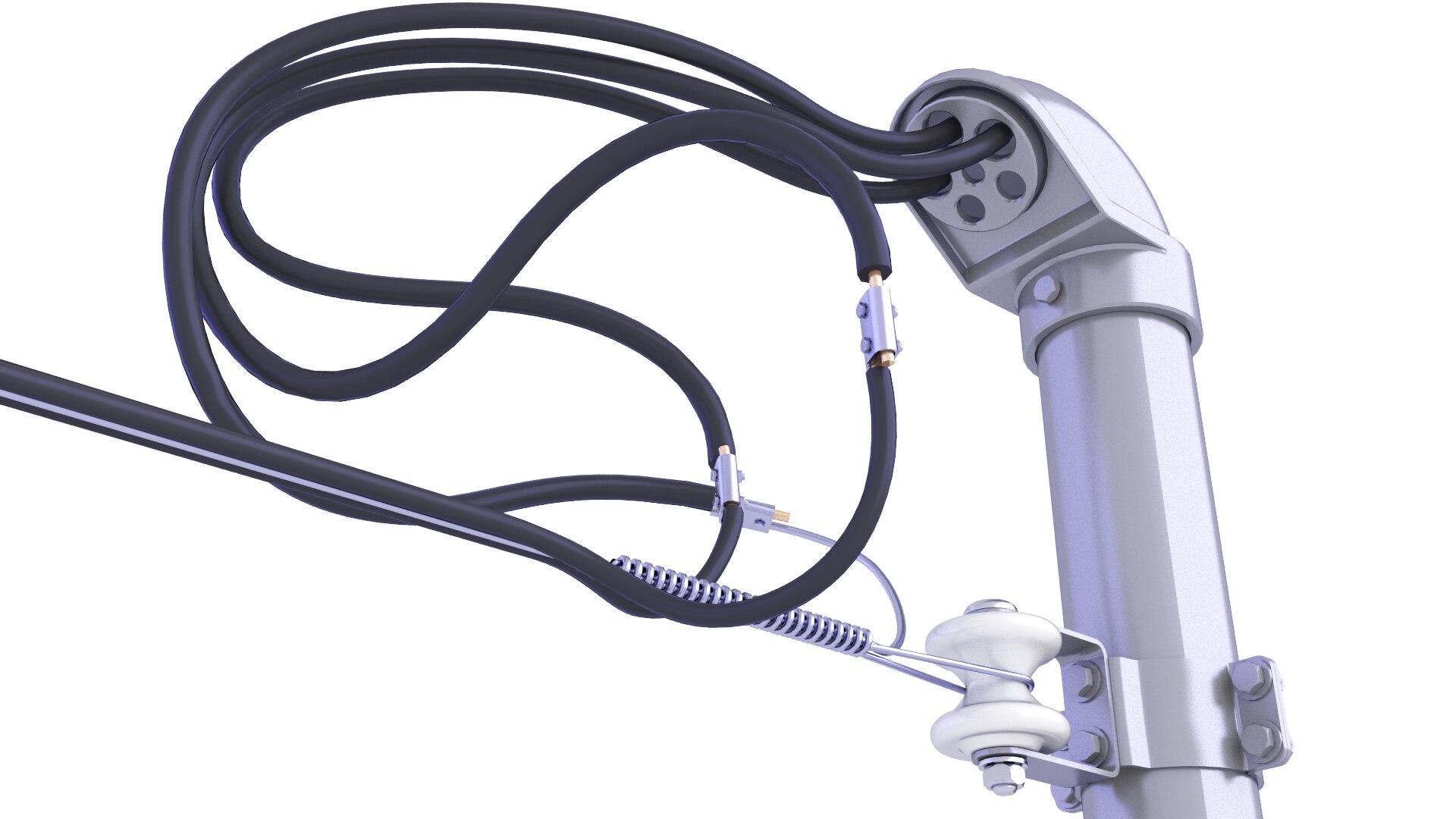 Power Line Connection 37 3D Model - TurboSquid 2096333