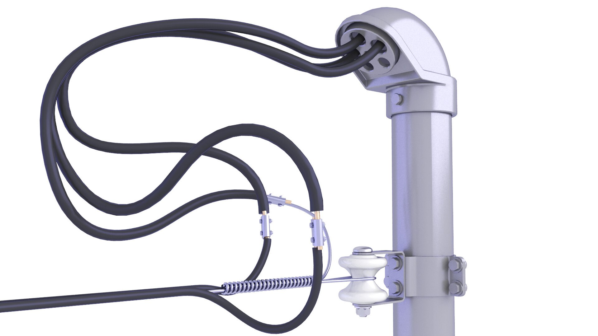 Power Line Connection 37 3D Model - TurboSquid 2096333