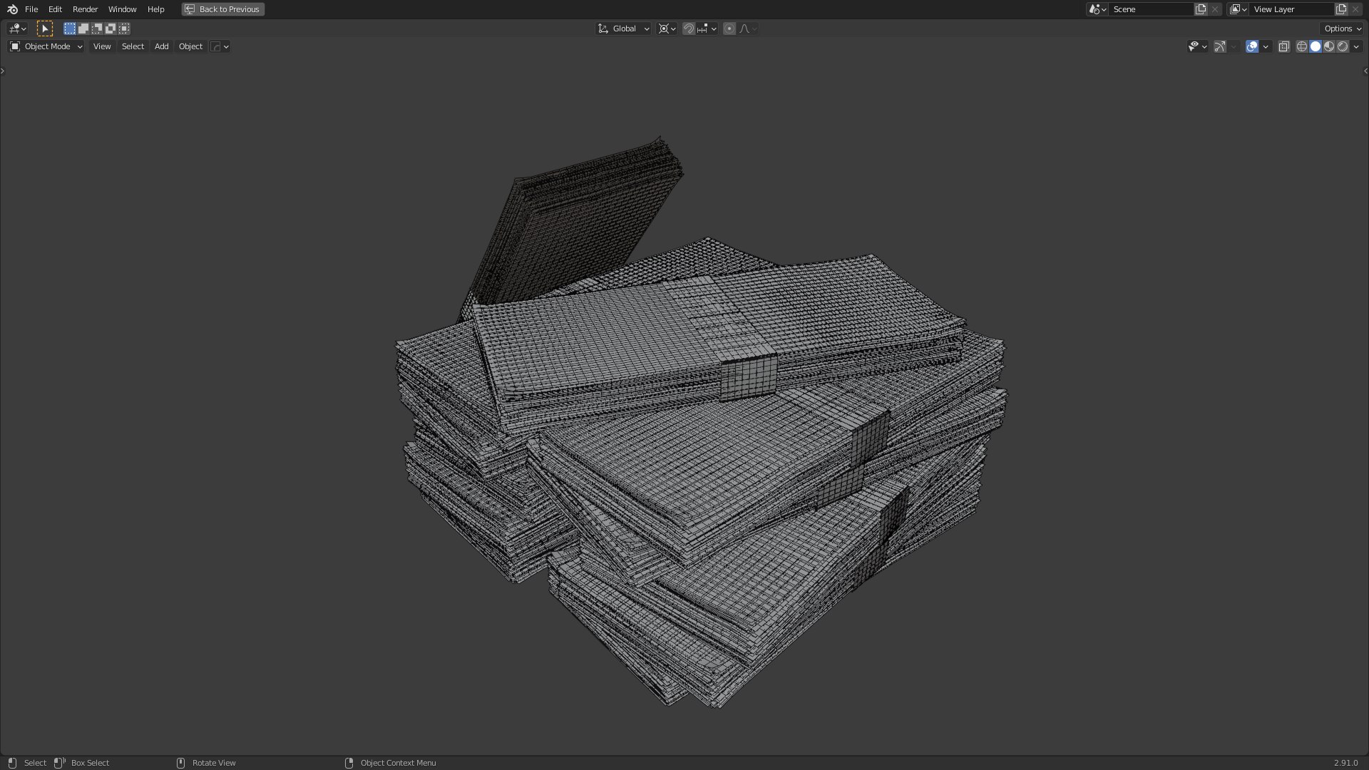 Money stack - modelled model - TurboSquid 1707810