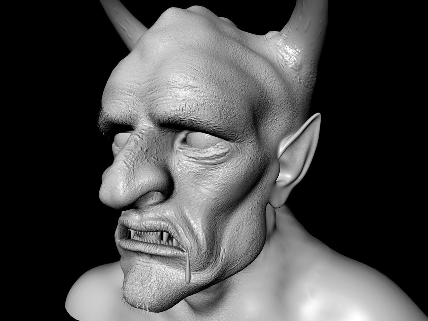 realistic devil 3d model