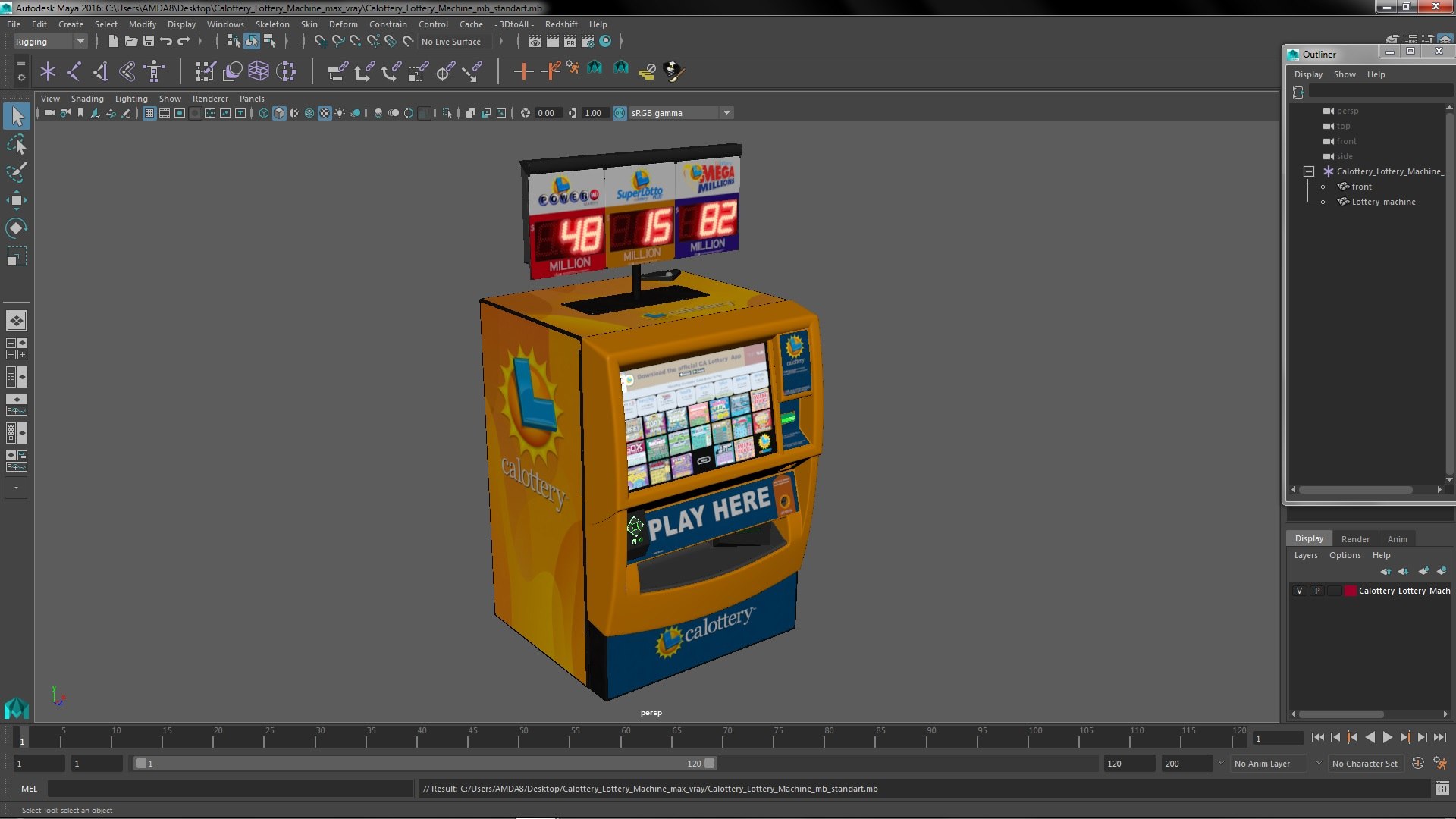 3D Calottery Lottery Machine - TurboSquid 2041080