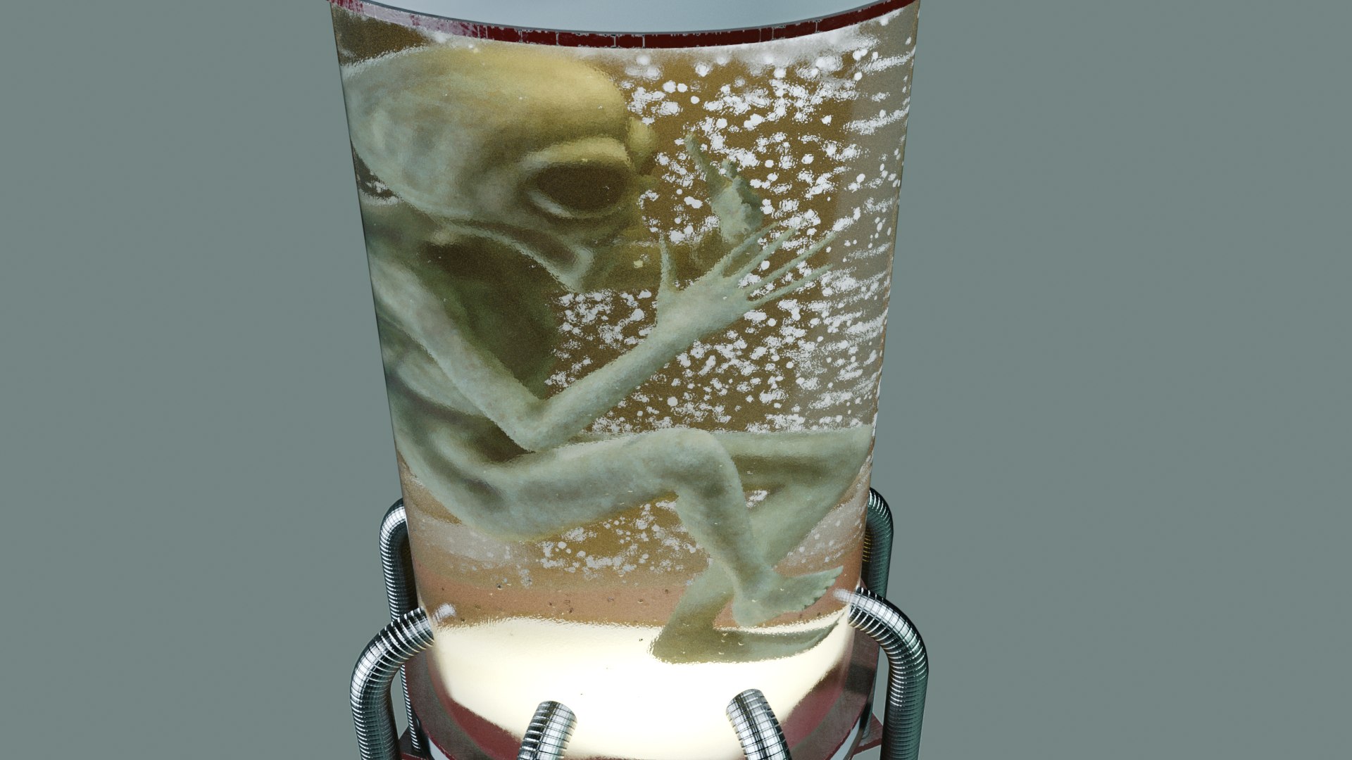 3D Alien Incubator with Bubbles Rising model - TurboSquid 2167927