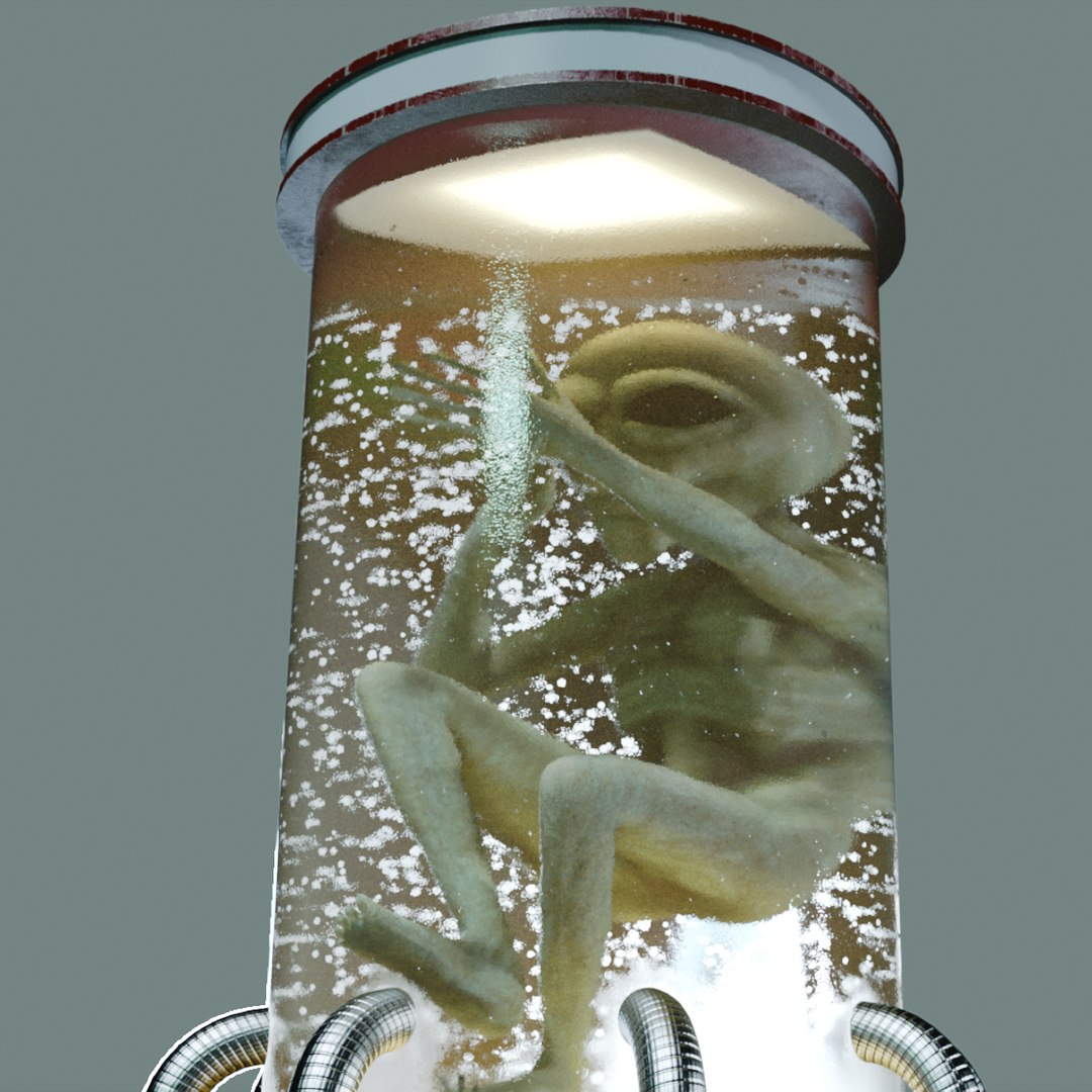 3D Alien Incubator with Bubbles Rising model - TurboSquid 2167927