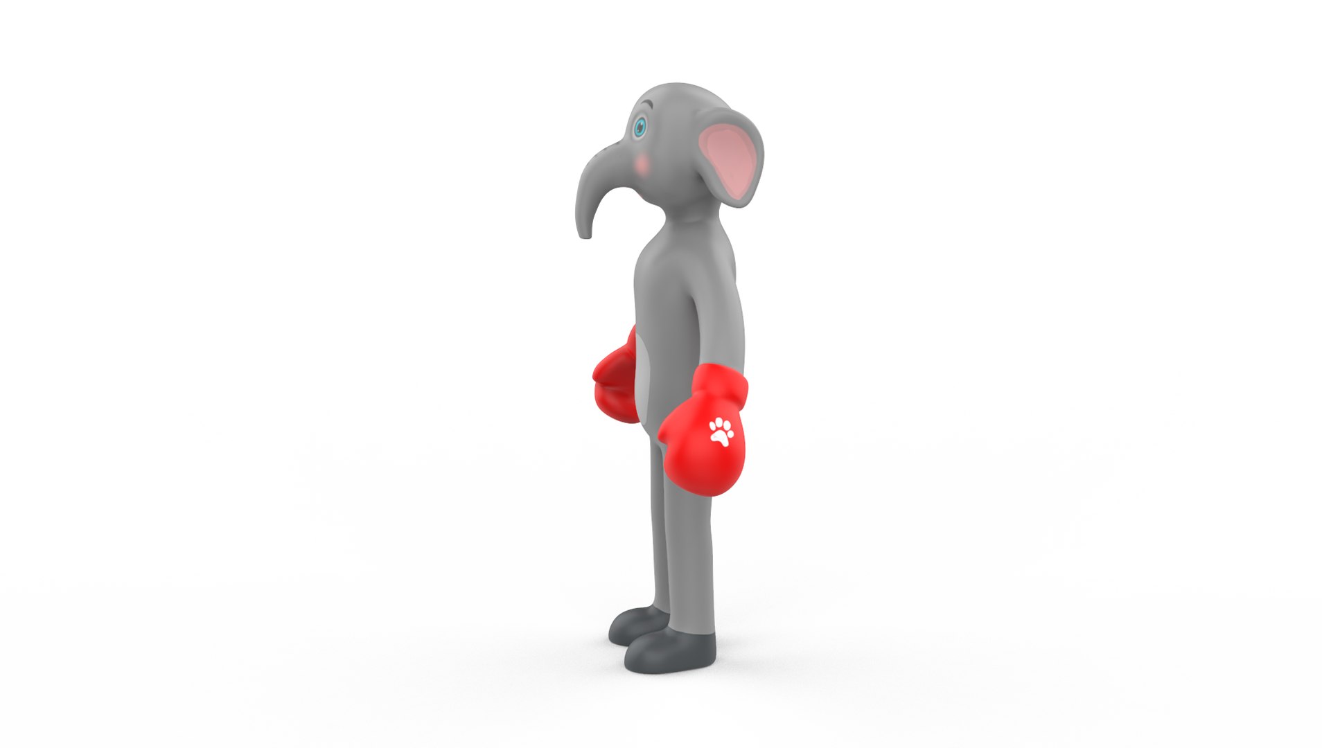 3D Boxing Elephant Animal Animated Model - TurboSquid 2165897