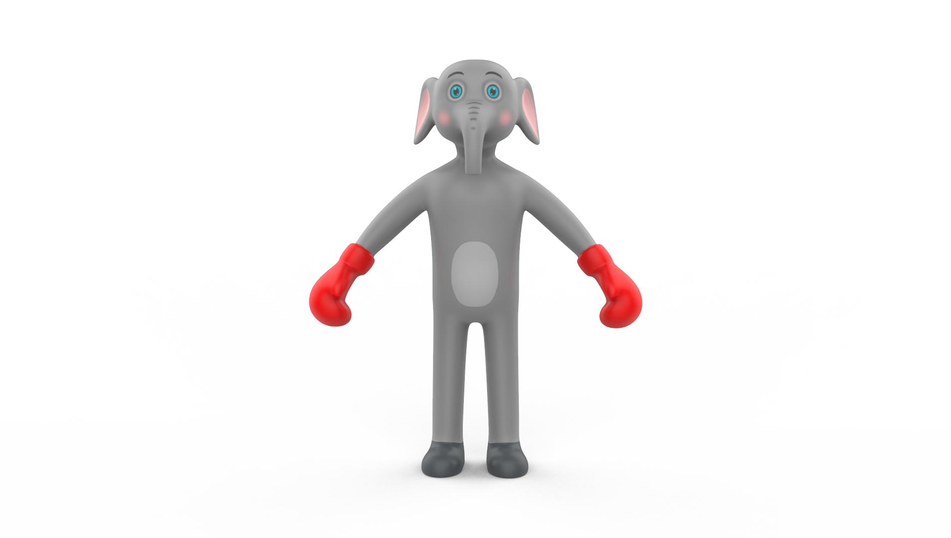3D Boxing Elephant Animal Animated Model - TurboSquid 2165897