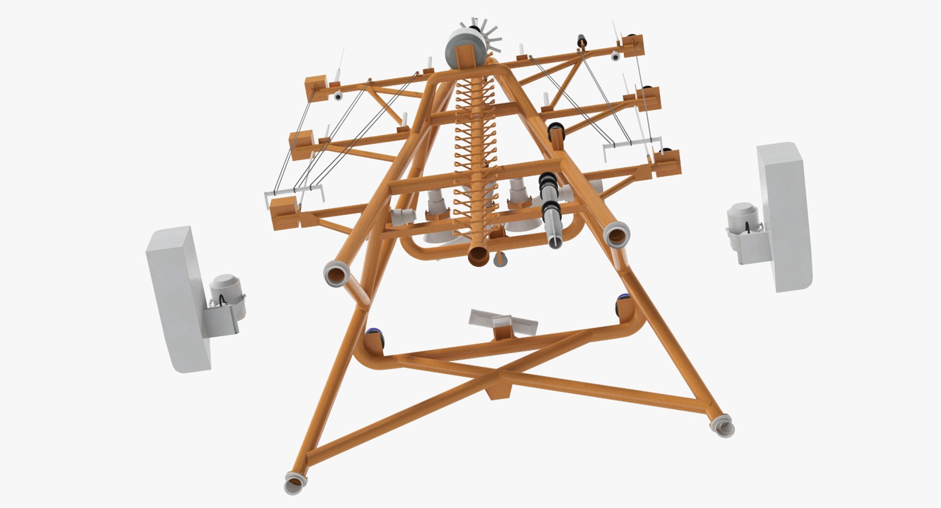 3D Model Ship Mast Radar Scanner - TurboSquid 1329164