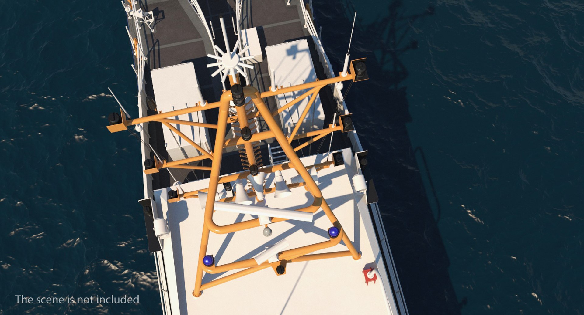 3D Model Ship Mast Radar Scanner - TurboSquid 1329164