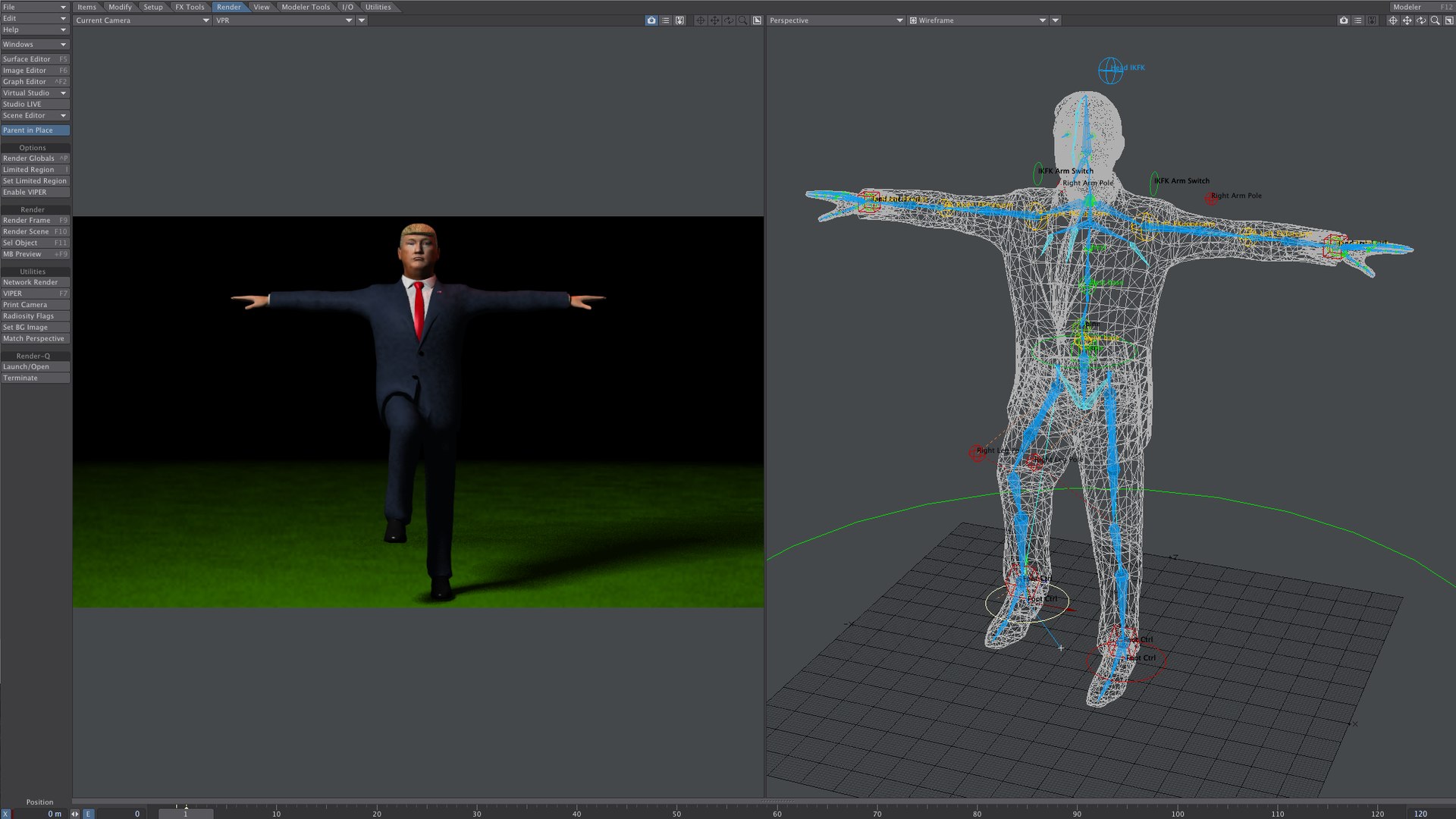 President Trump 3d Lwo