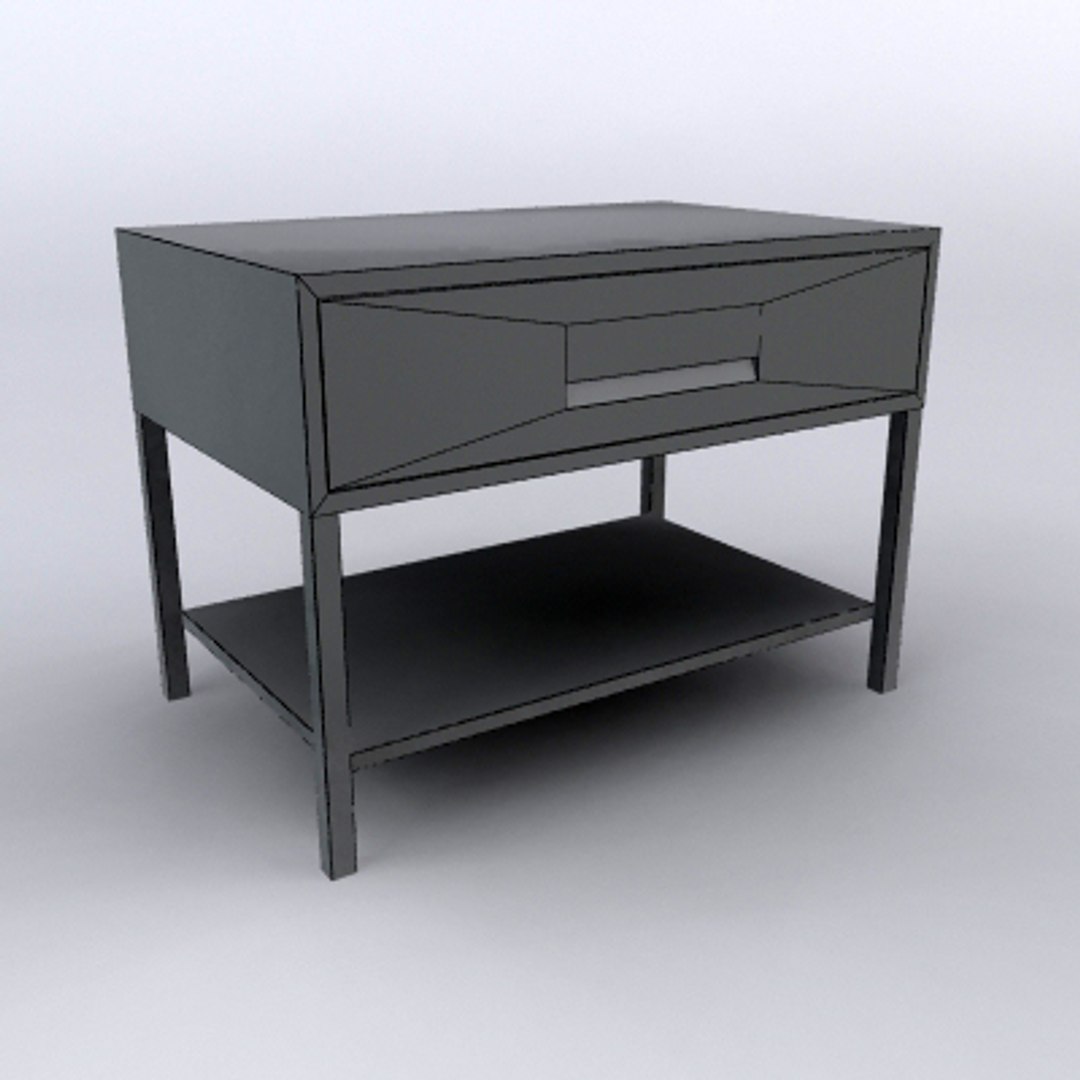 3d model bedside table