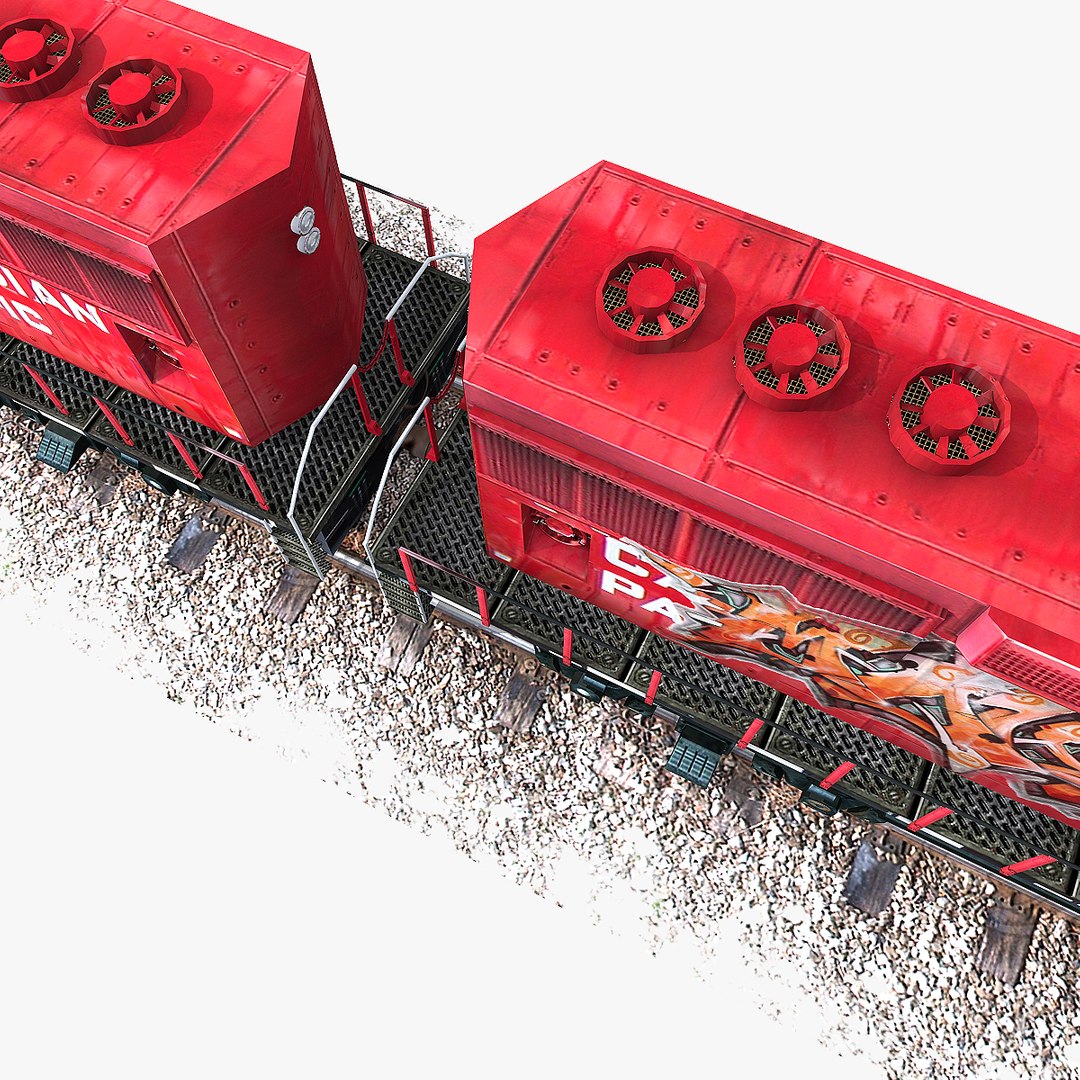 3d Ready Locomotive Engine Train Model
