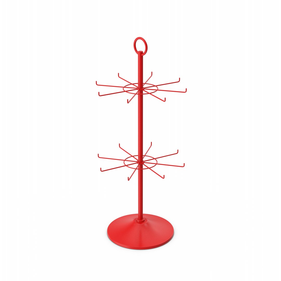Red Hookstand 3D model - TurboSquid 2180682