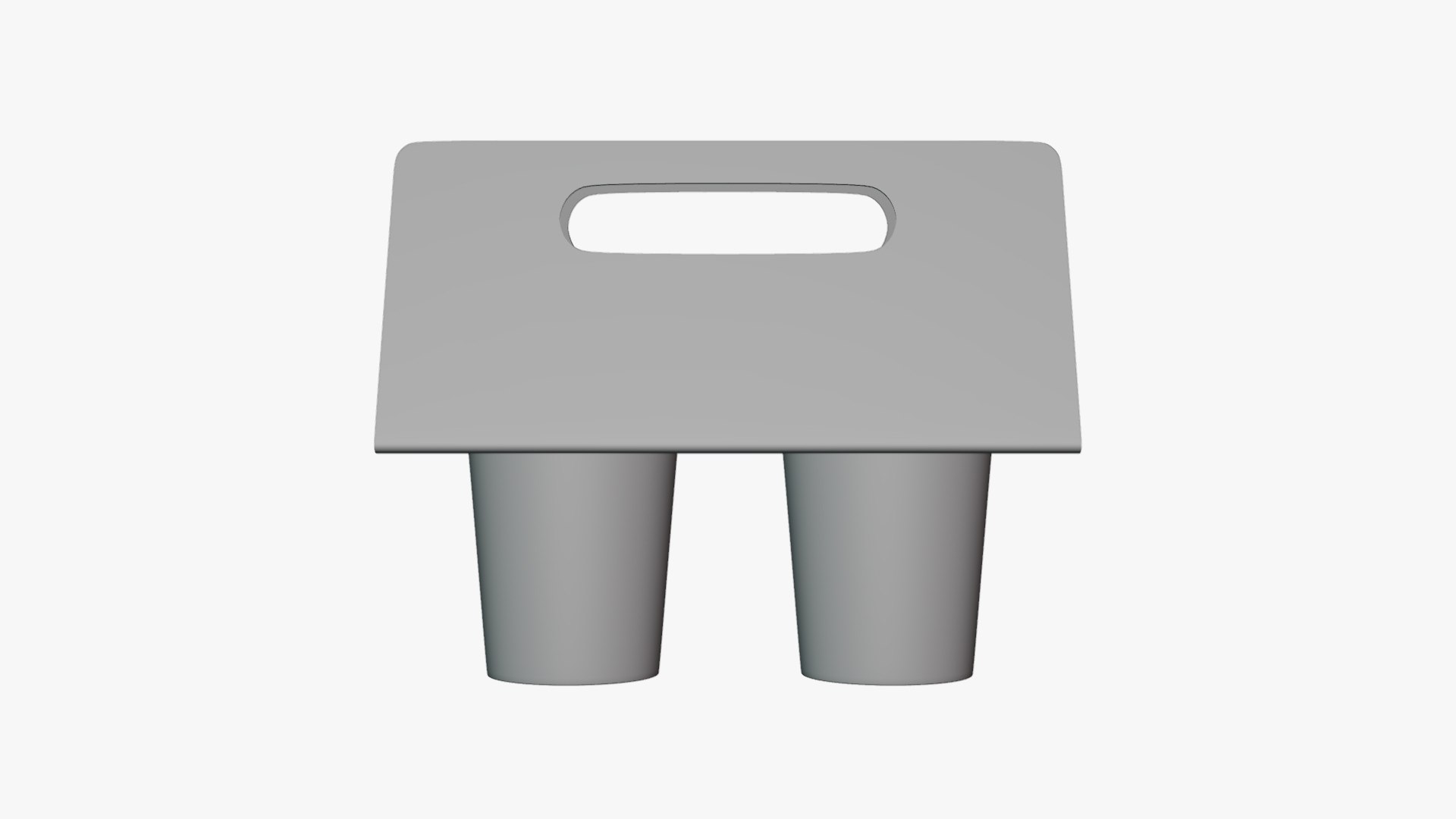 3D Model Basic Coffee Holder - Geometry Only No Textures No Materials ...