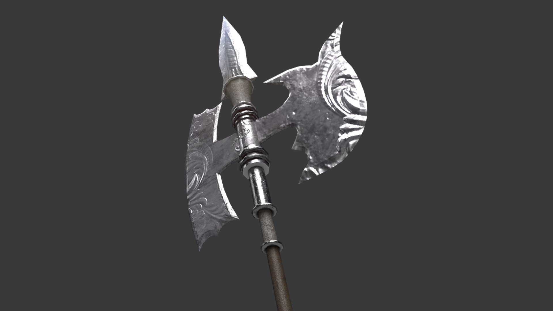 Halberd weapon model - TurboSquid 1232013