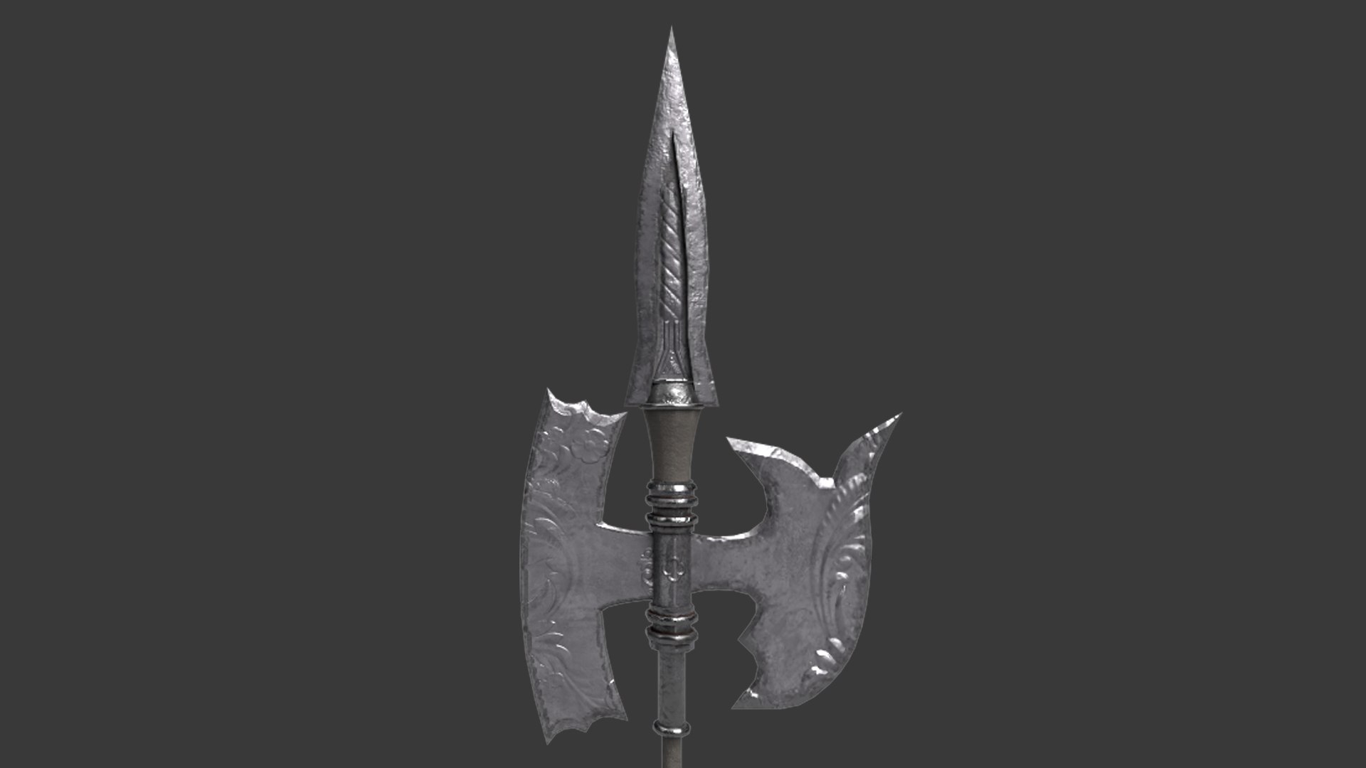 Halberd weapon model - TurboSquid 1232013