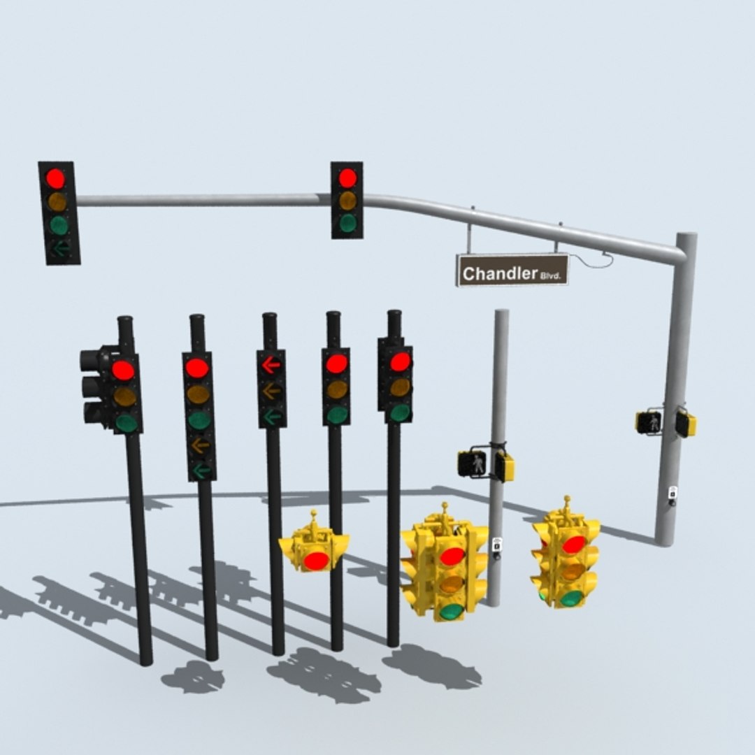 Traffic Lights 3ds