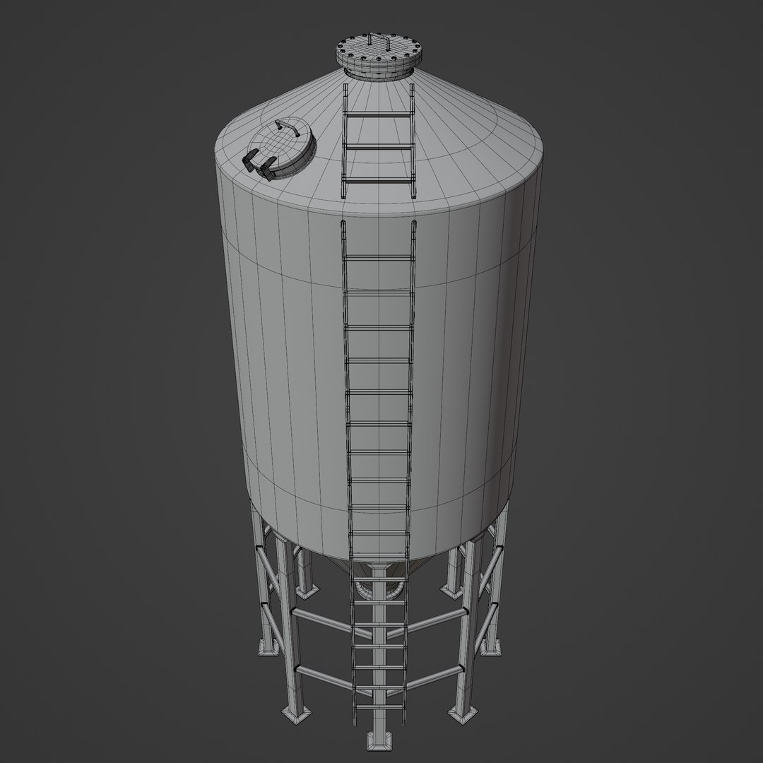 Silo Storage model - TurboSquid 2053311