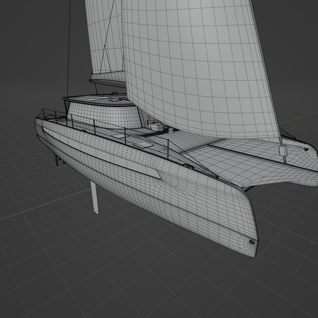 Kinetic Catamarans KC54 Catamaran 3D model - TurboSquid 2172997