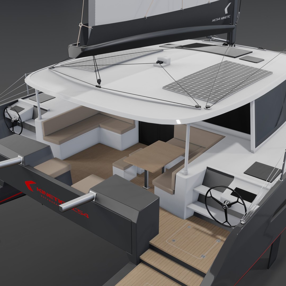Kinetic Catamarans KC54 Catamaran 3D model - TurboSquid 2172997