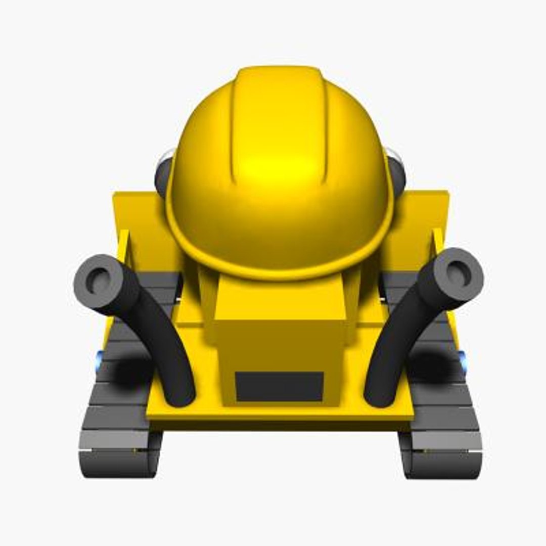 Cartoon Bulldozer 3d Model