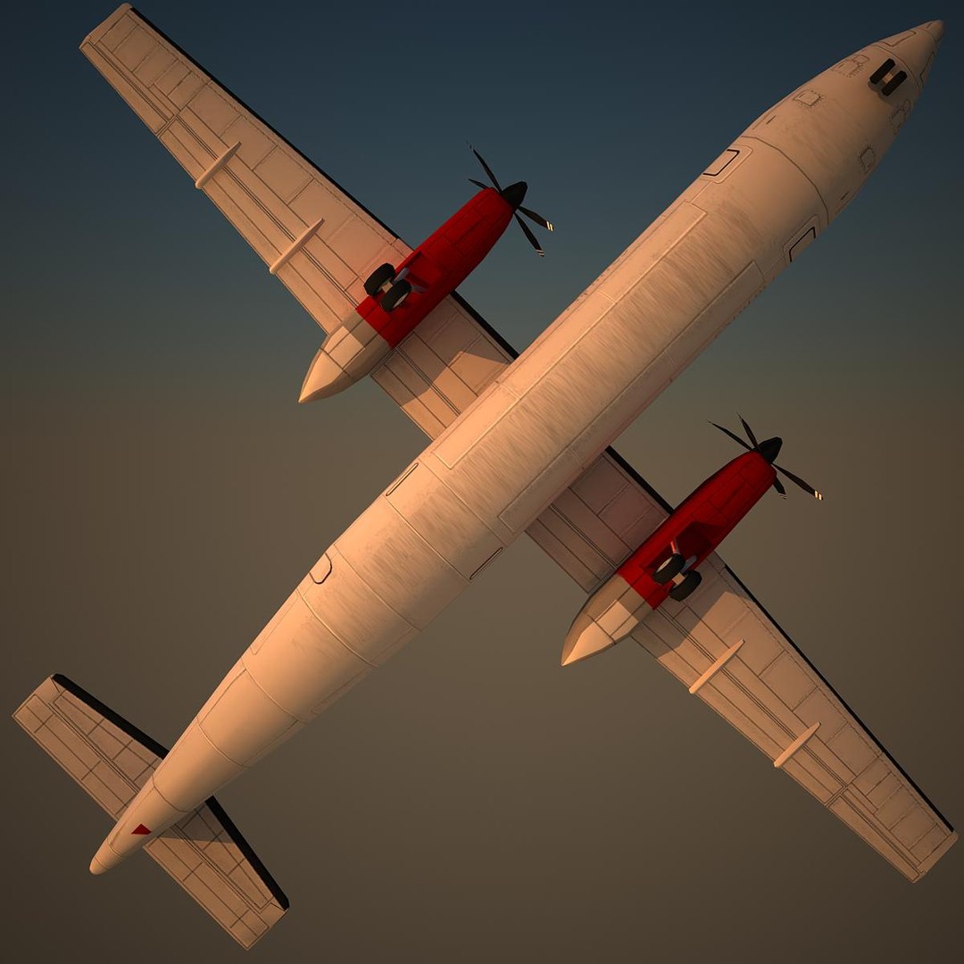 3d bombardier dash 8 sas model