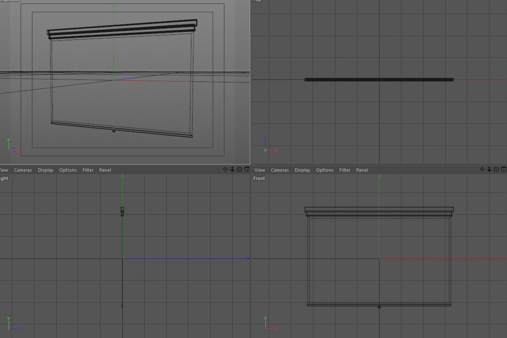 3d C4d Projector Screen