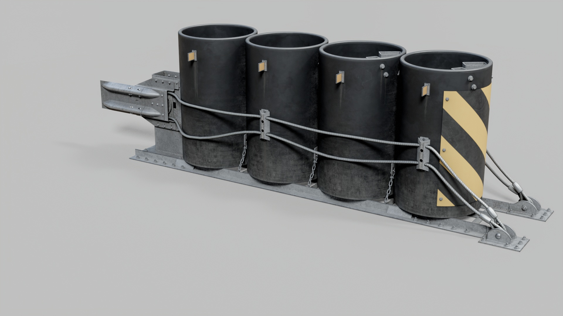 Road Safety Barrier 3D - TurboSquid 2330416