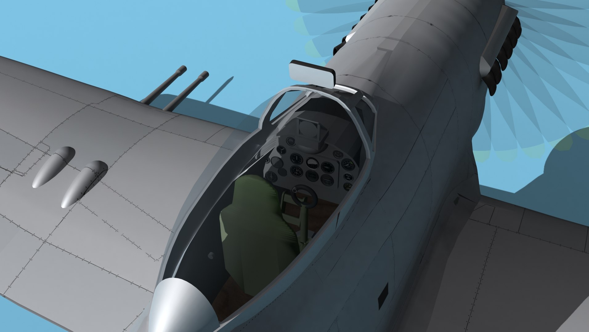 Hawker Hawker Tempest MK1 V03 3D Model - TurboSquid 1920058