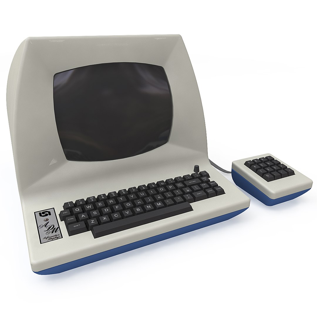 retro terminal adm 3a 3d max